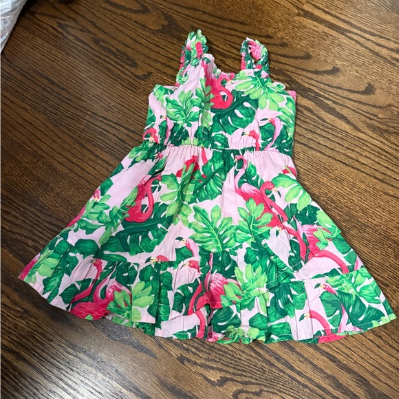 Janie and Jack | Dresses | Janie And Jack Pink And Green Leafy Dress ...